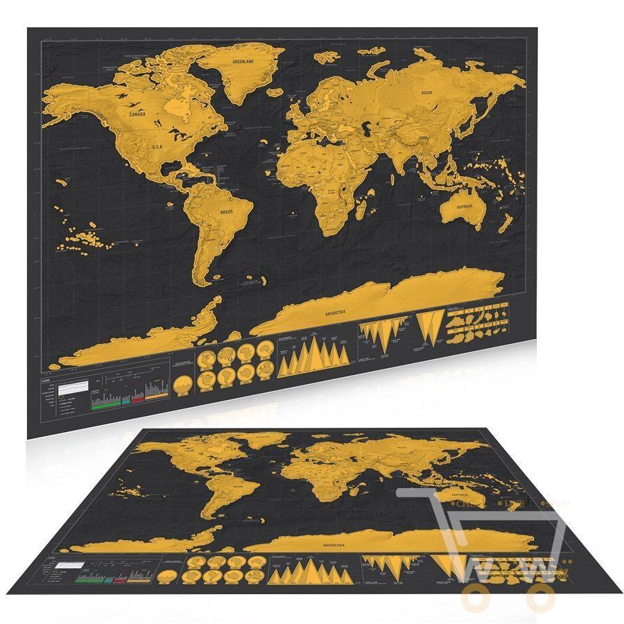 GLOBETROTTER SCRATCH OFF WORLD MAP – Cozy™️