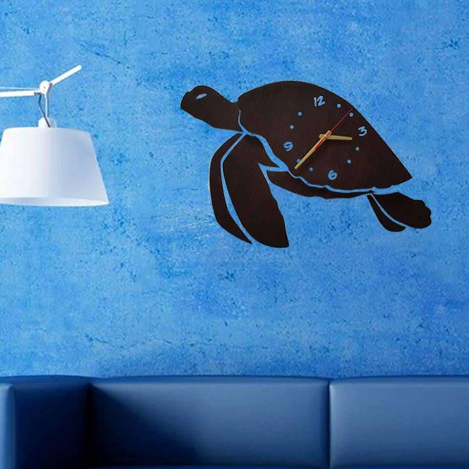 Handmade Sea turtle wood clock – Cozy™️